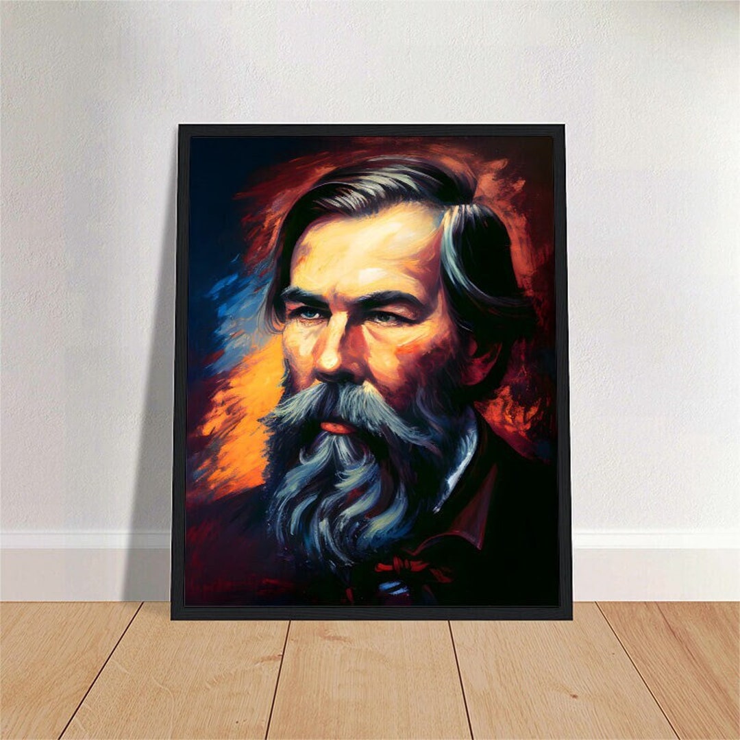 Friedrich Engels Oil Painting Art Print Portrait POSTER 2 | Philosophy ...