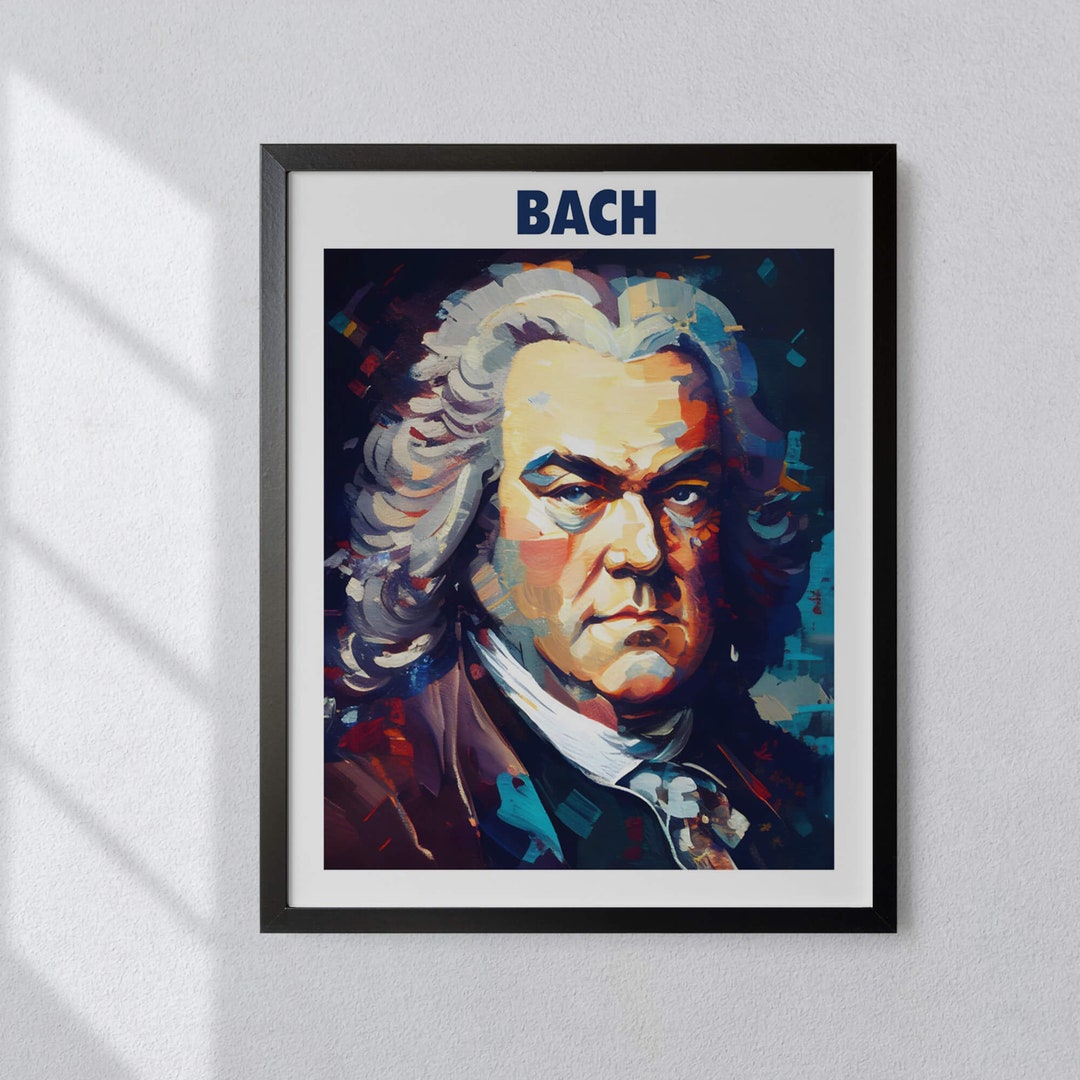 Johann Sebastian Bach Oil Painting Art Print Portrait POSTER 5 ...