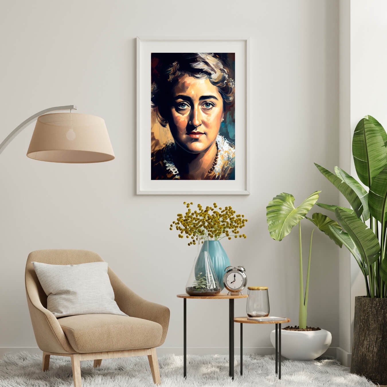 Agatha Christie Oil Painting Art Print Portrait POSTER 1 | Classic ...