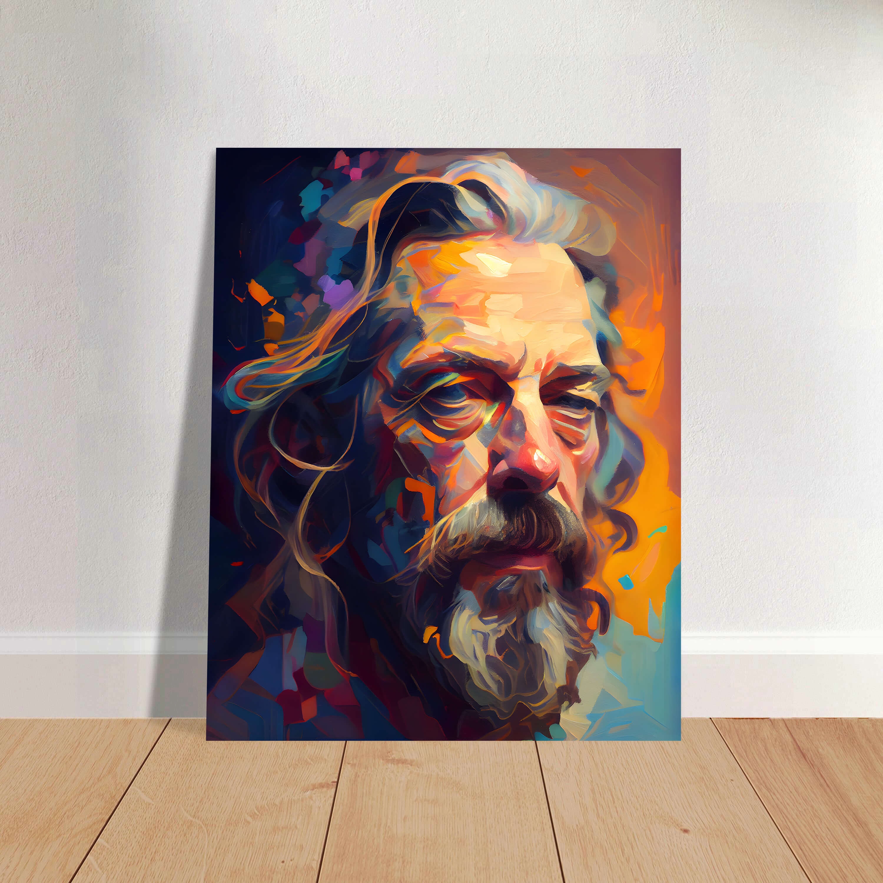 Alan Watts Oil Painting Art Print Portrait POSTER 1 | Spirituality ...