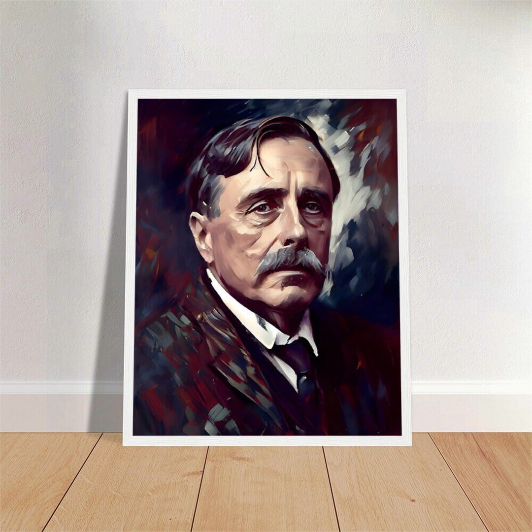 H G Wells Oil Painting Art Print Portrait POSTER | Classic Literature ...