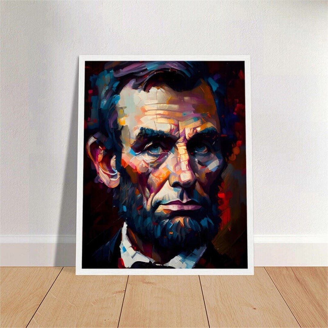 Abraham Lincoln Oil Painting Art Print Portrait POSTER 2 | American ...