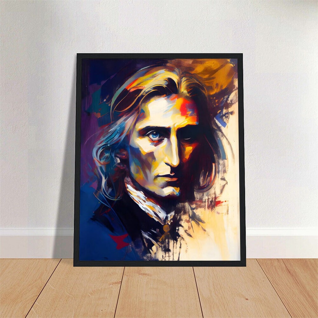 Franz Liszt Oil Painting Art Print Portrait POSTER 4 | Classical Music ...