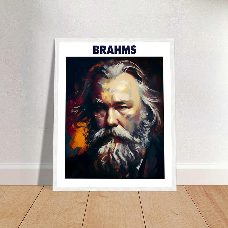 Johannes Brahms Oil Painting Art Print Portrait POSTER 3 | Classical ...