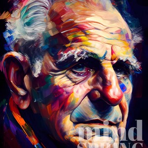 Karl Popper Oil Painting Art Print Portrait POSTER | Philosophy of ...