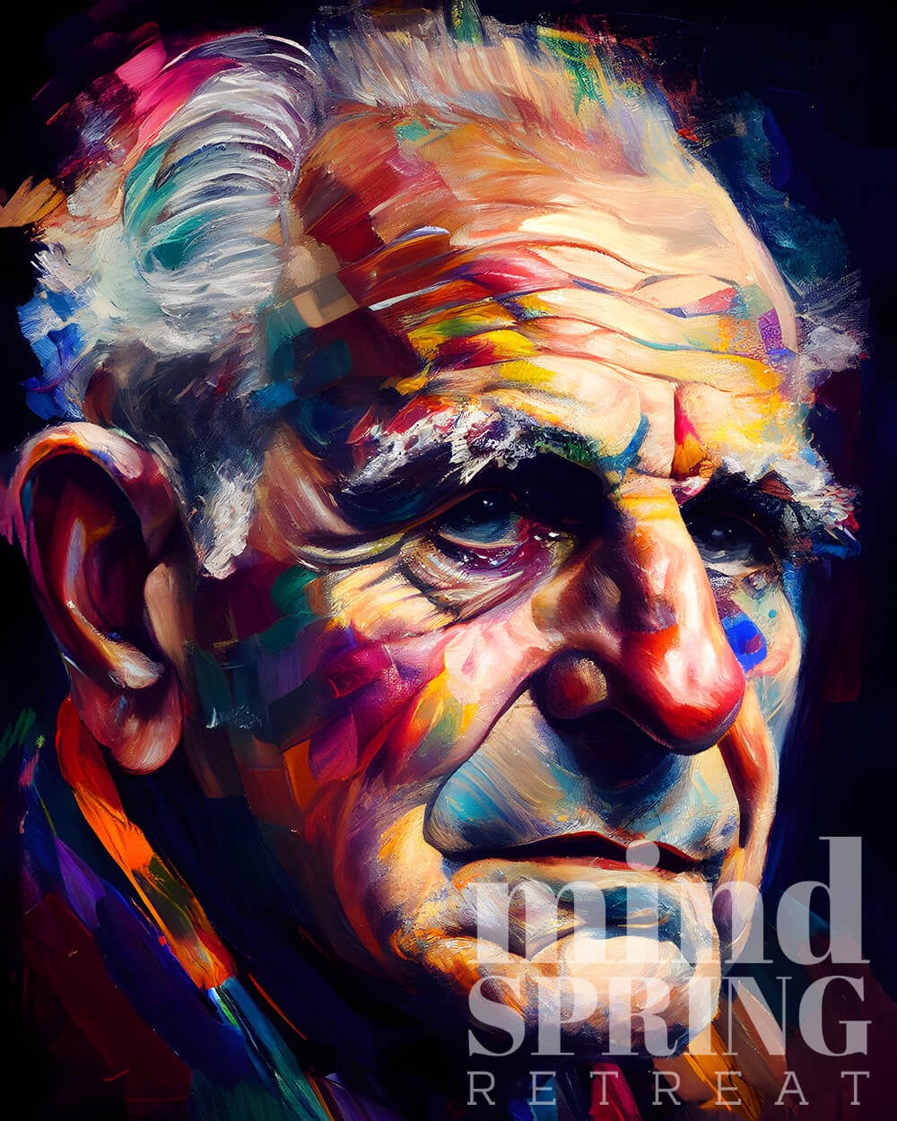 Karl Popper Oil Painting Art Print Portrait POSTER | Philosophy of ...
