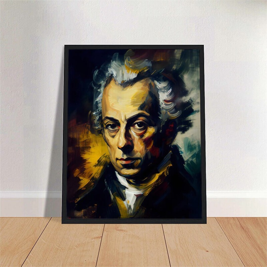 Immanuel Kant Oil Painting Art Print Portrait POSTER 1 | Philosophy ...