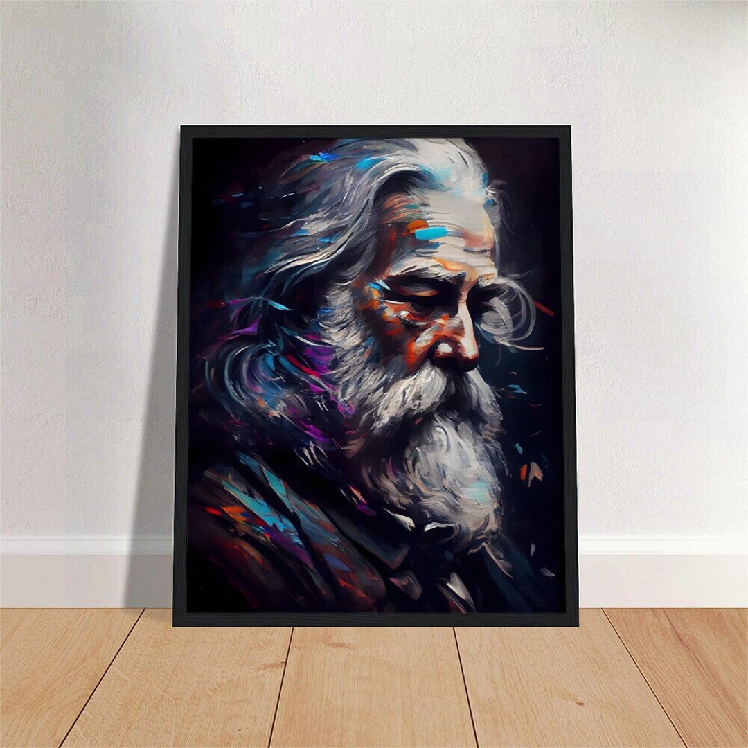 Walt Whitman Oil Painting Art Print Portrait POSTER 2 | Classic ...
