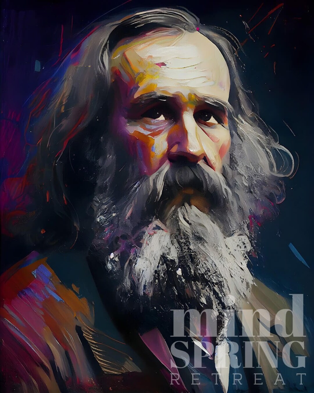 Dmitri Mendeleev Oil Painting Art Print Portrait POSTER - Etsy