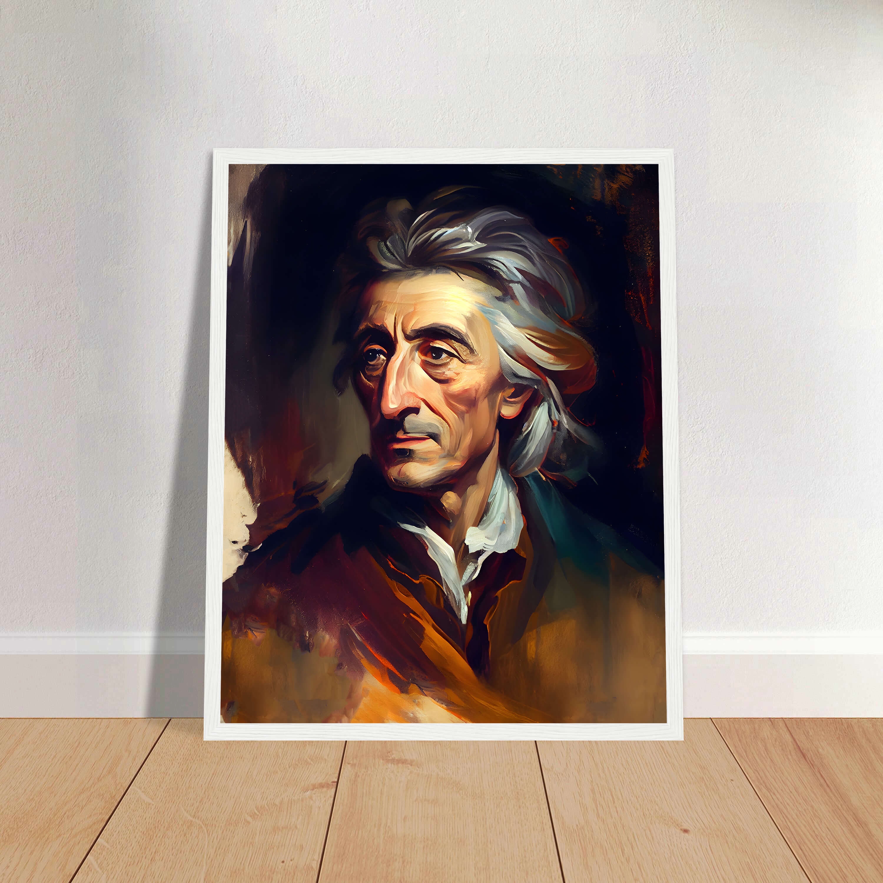 John Locke Oil Painting Art Print Portrait POSTER Philosophy - Etsy