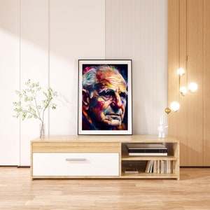 Karl Popper Oil Painting Art Print Portrait POSTER | Philosophy of ...