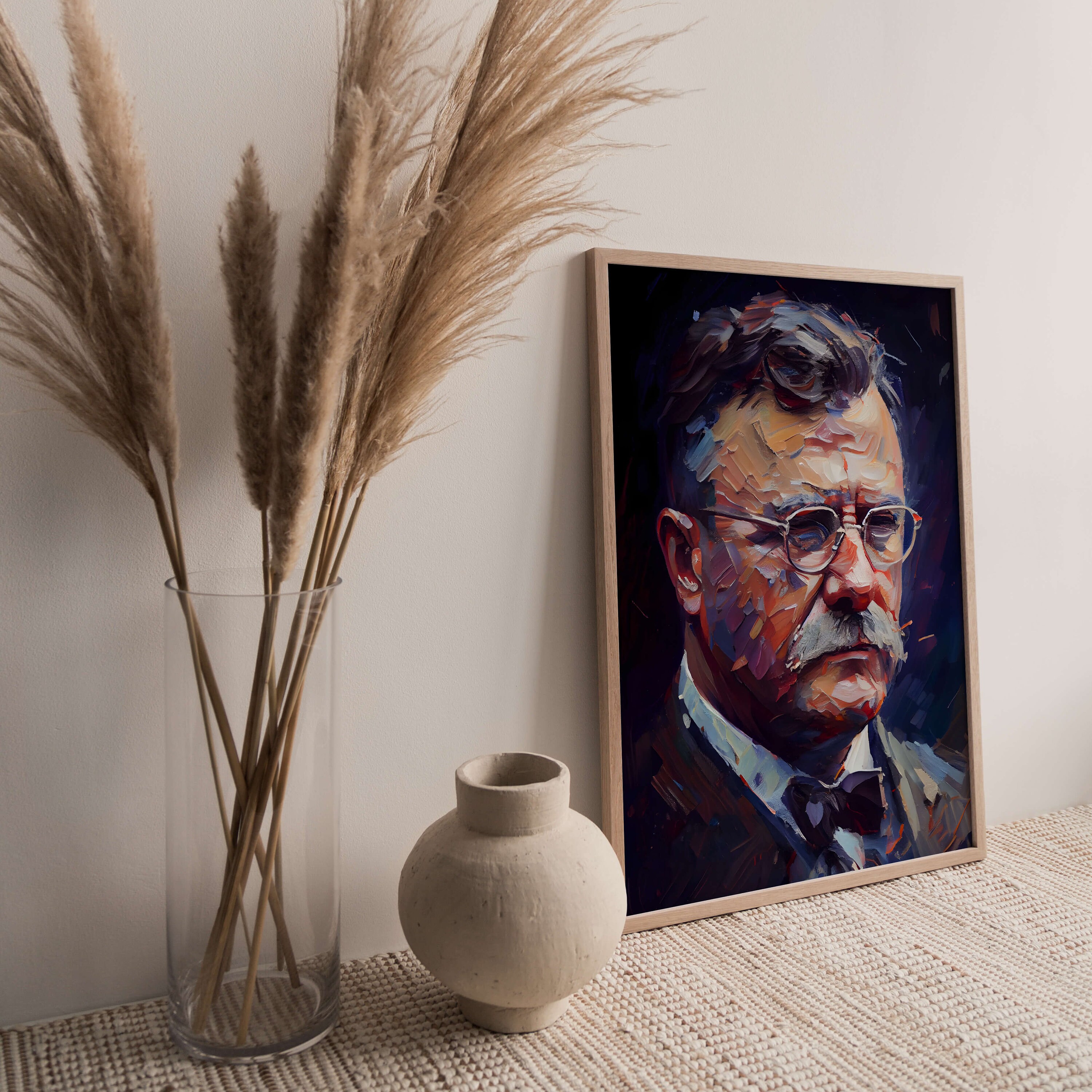 Theodore Roosevelt Oil Painting Art Print Portrait POSTER 2 - Etsy