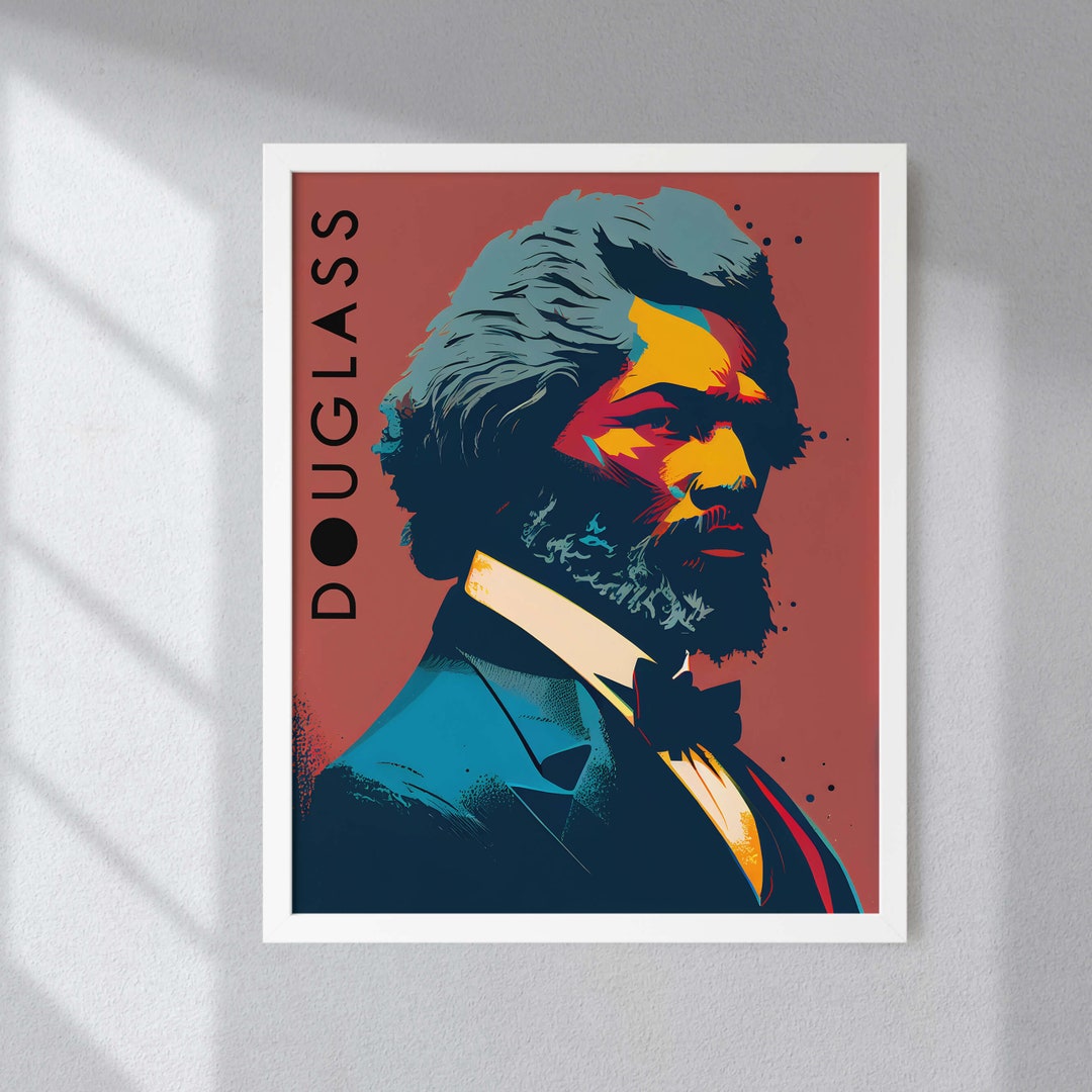 Frederick Douglass Retro Minimalist Art Print Portrait POSTER | History ...