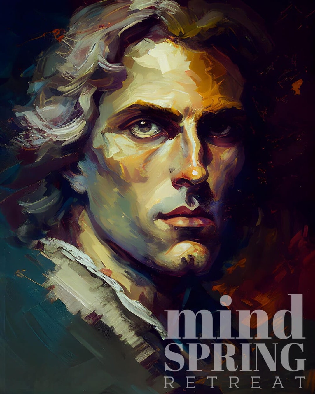 Friedrich Schiller Oil Painting Art Print Portrait POSTER Classic ...