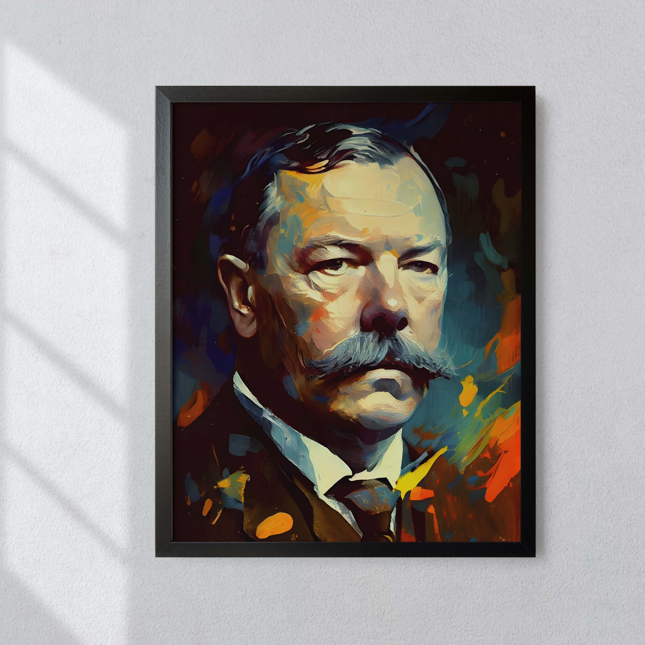 Arthur Conan Doyle Oil Painting Art Print Portrait POSTER - Etsy