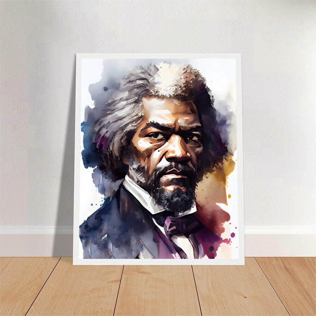 Frederick Douglass Watercolor Art Print Portrait POSTER | History ...