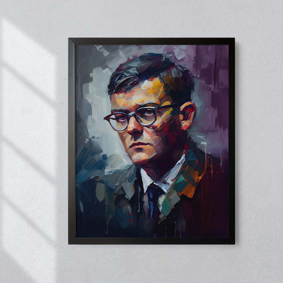 Dmitri Shostakovich Oil Painting Art Print Portrait POSTER 2 - Etsy