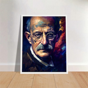 Max Planck Oil Painting Art Print Portrait POSTER | Science Physics ...