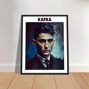 Franz Kafka Oil Painting Art Print Portrait POSTER | Classic Literature ...