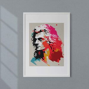Isaac Newton Watercolor Minimalist Art Print Portrait POSTER | Science ...