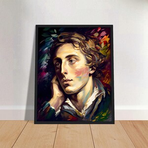 John Keats Oil Painting Art Print Portrait POSTER | Classic Literature ...