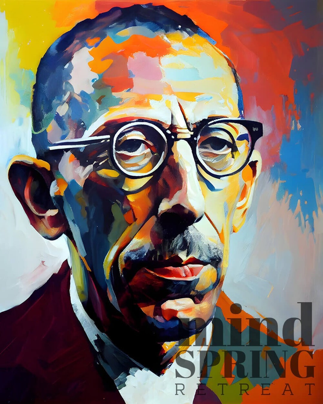 Igor Stravinsky Oil Painting Art Print Portrait POSTER 2 - Etsy
