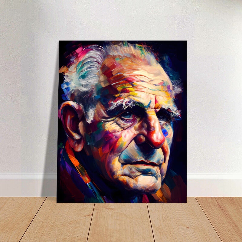 Karl Popper Oil Painting Art Print Portrait POSTER | Philosophy of ...