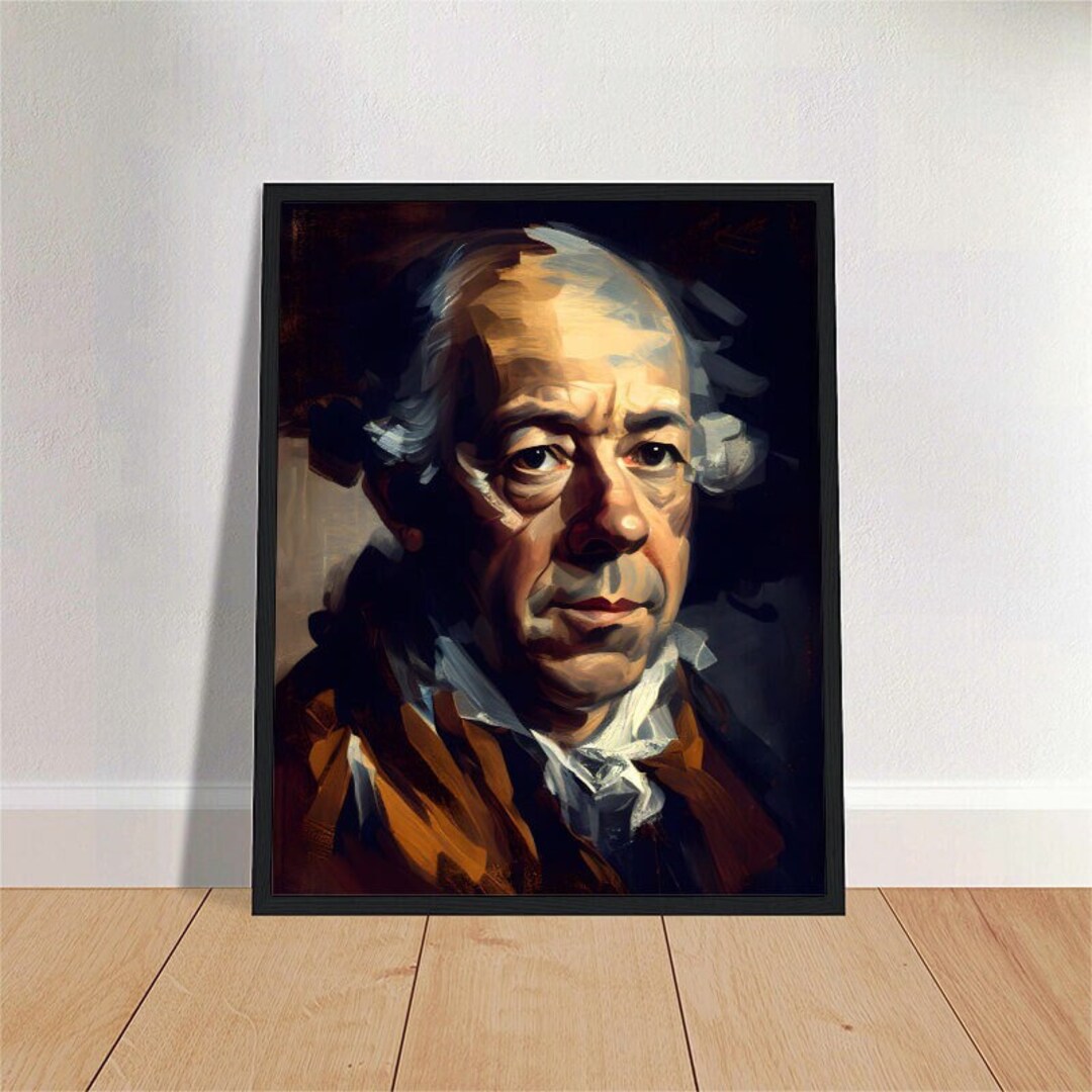 Leonhard Euler Oil Painting Art Print Portrait POSTER 2 | Mathematics ...