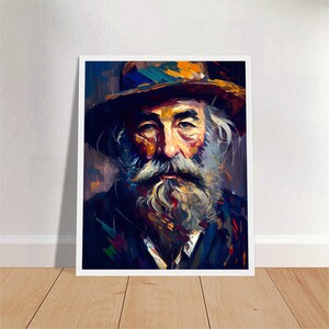 Walt Whitman Oil Painting Art Print Portrait POSTER 4 | Classic ...