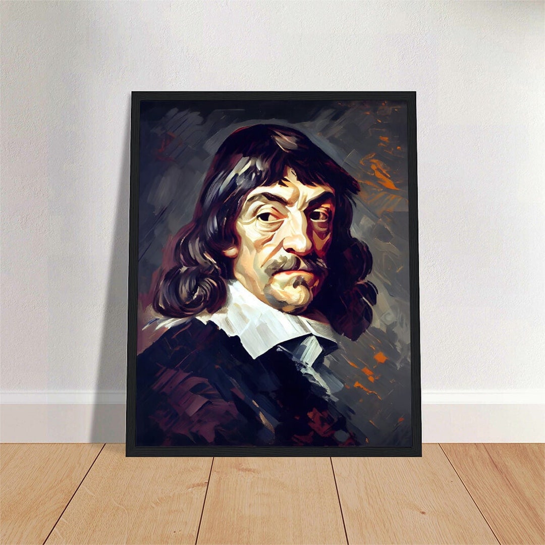 Rene Descartes Oil Painting Art Print Portrait POSTER | Philosophy ...