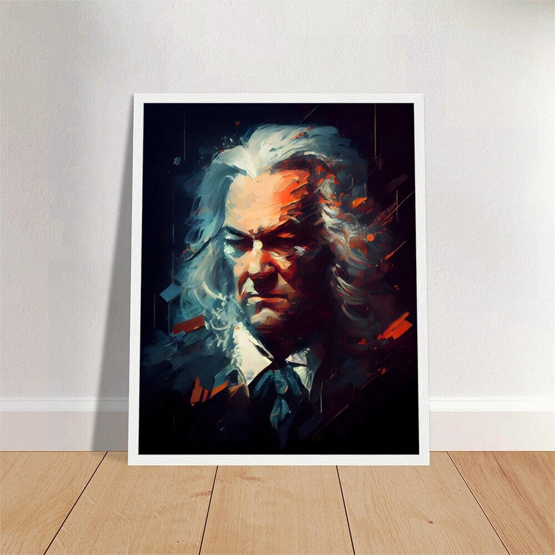 Johann Sebastian Bach Oil Painting Art Print Portrait POSTER 1 ...