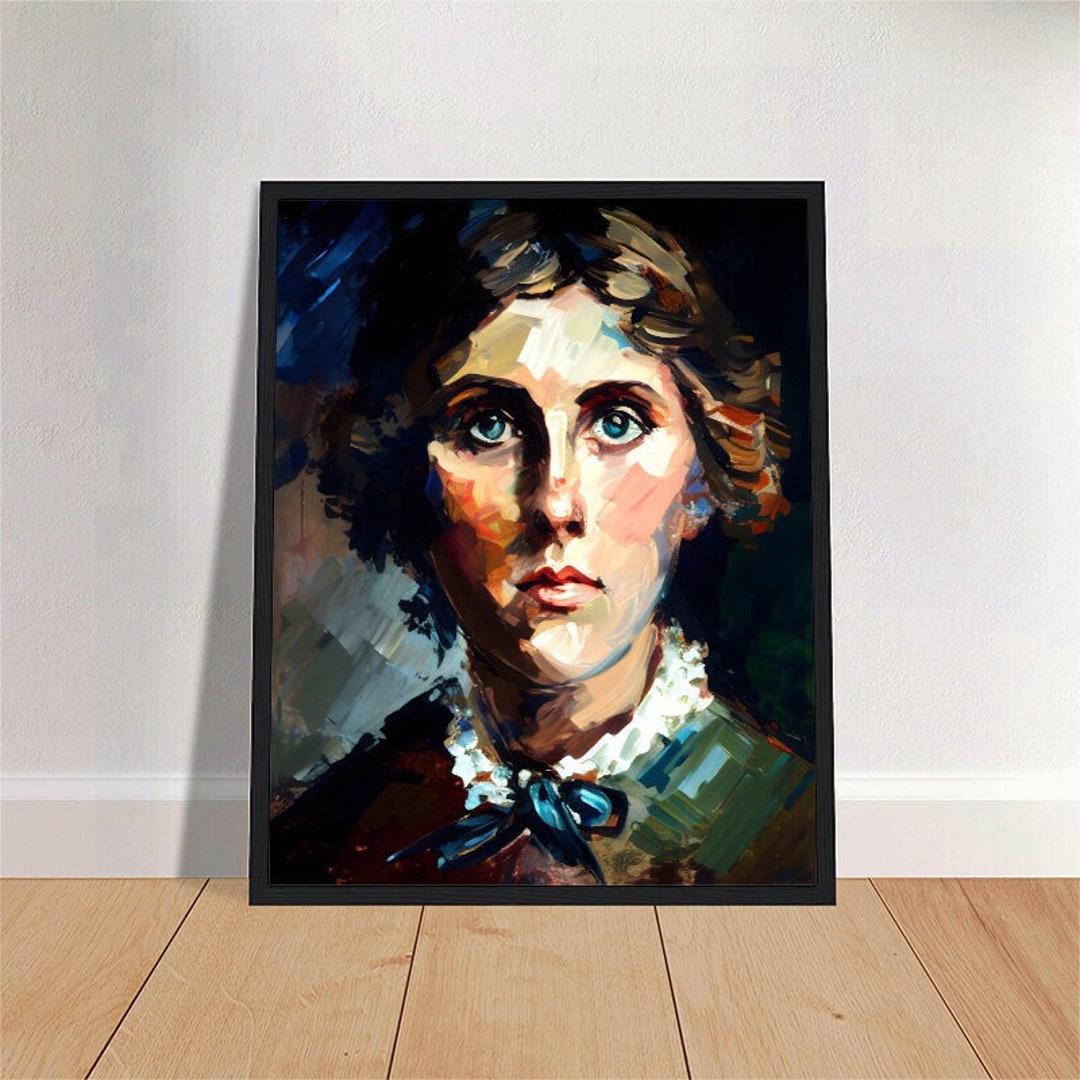 Louisa May Alcott Oil Painting Art Print Portrait POSTER 2 | Classic ...