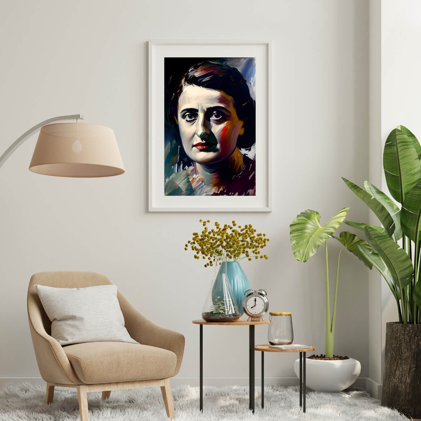 Ayn Rand Oil Painting Art Print Portrait POSTER 2 Philosophy - Etsy