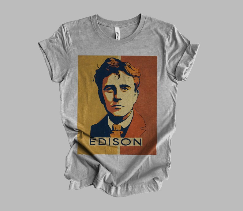 Thomas Edison Retro Minimalist T-shirt Science Physics Gift - Etsy