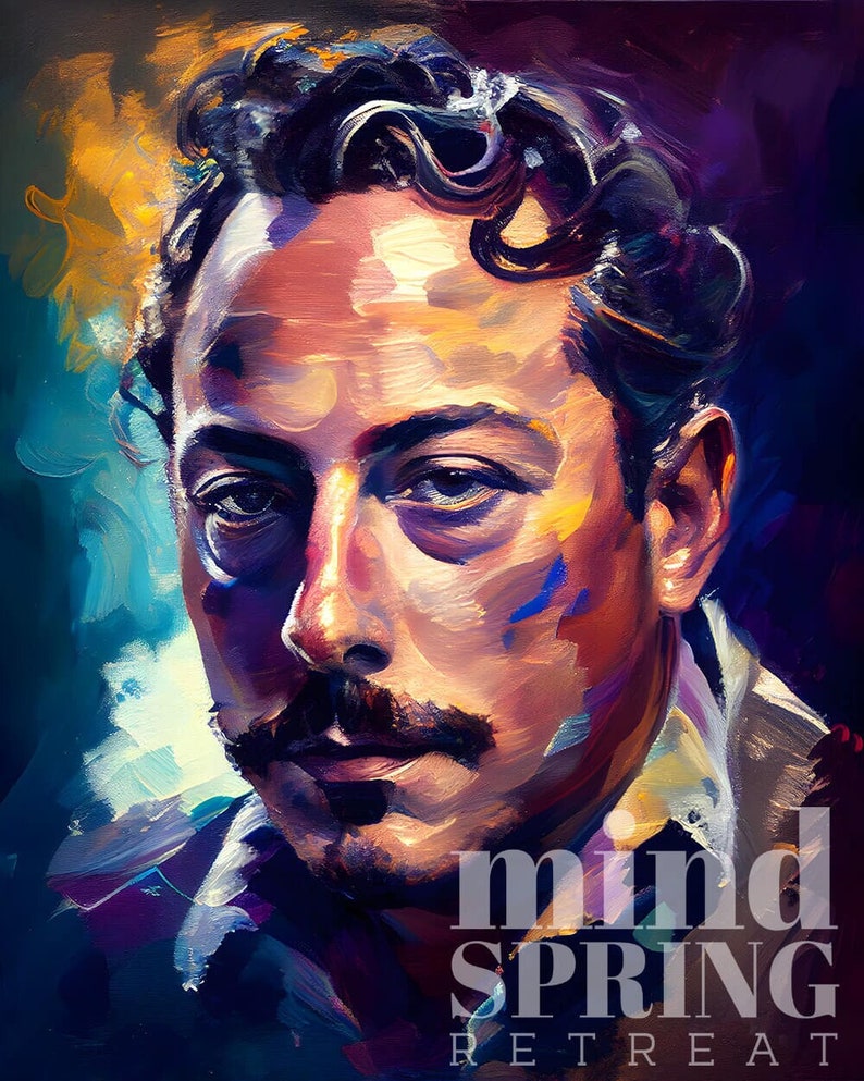 Tennessee Williams Oil Painting Art Print Portrait POSTER 2 Modern ...