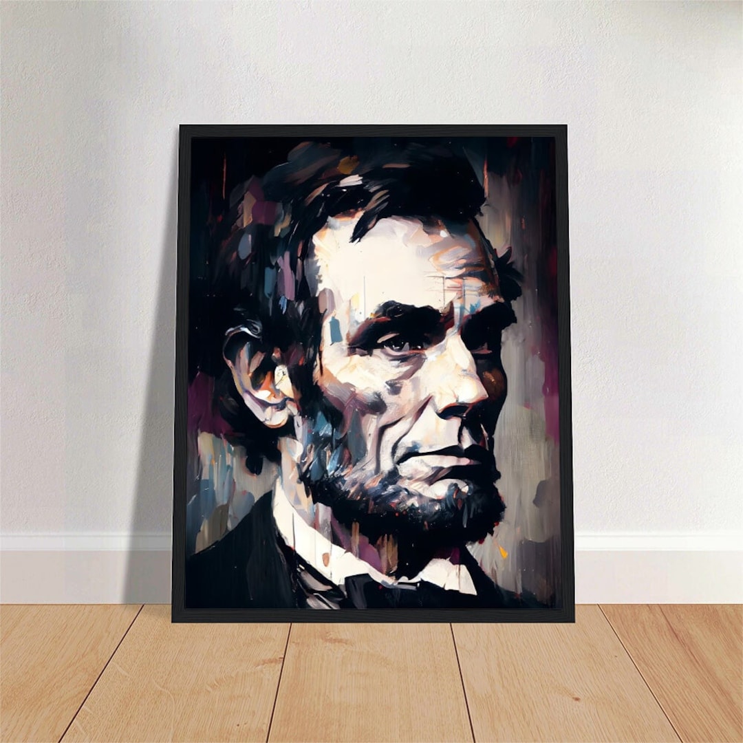 Abraham Lincoln Oil Painting Art Print Portrait POSTER | American ...