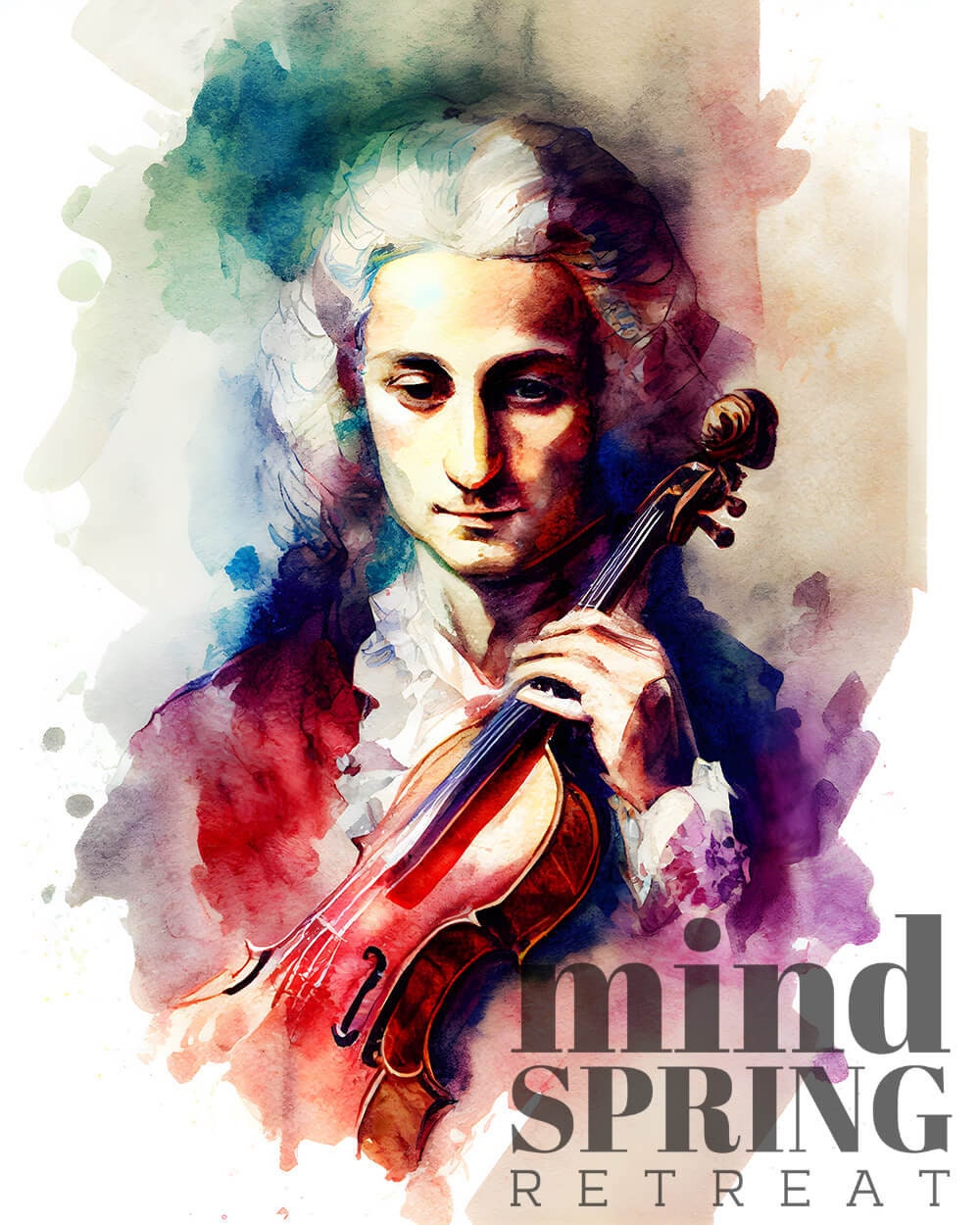 Antonio Vivaldi Watercolor Art Print Portrait POSTER | Classical Music ...
