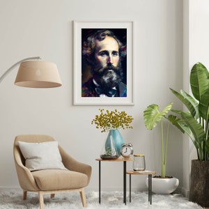 James Clerk Maxwell Oil Painting Art Print Portrait POSTER | Science ...