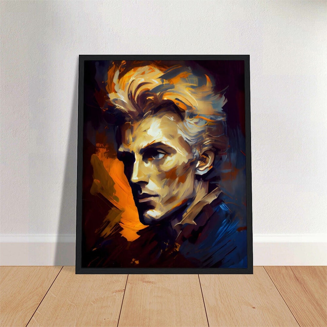 Søren Kierkegaard Oil Painting Art Print Portrait POSTER 3 | Philosophy ...