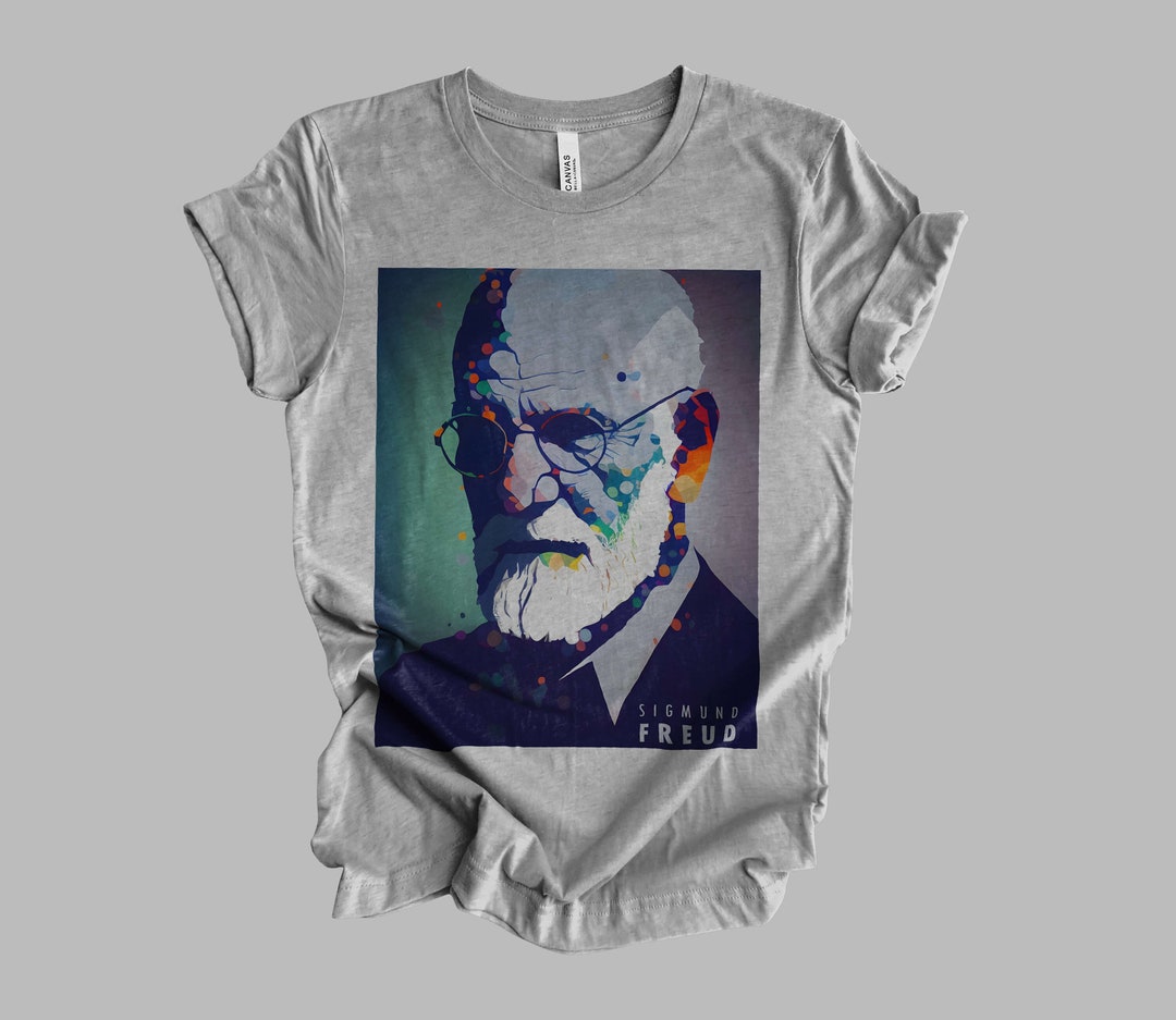 Sigmund Freud Retro Minimalist T-shirt | Psychology Gift Unisex Tshirt ...