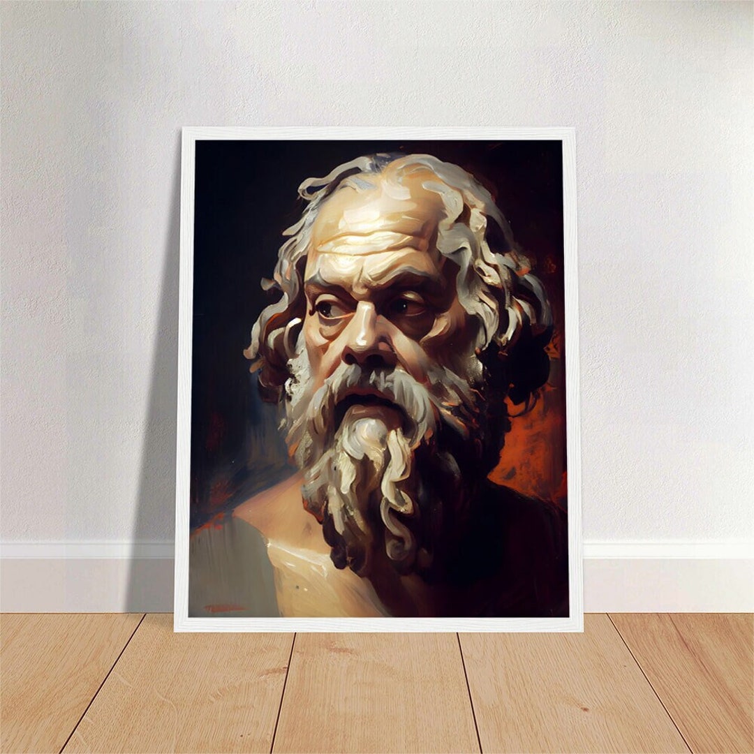 Socrates Oil Painting Art Print Portrait POSTER 4 Philosophy History ...