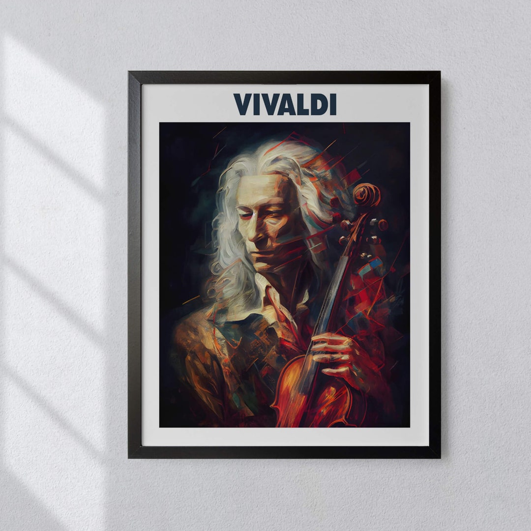 Antonio Vivaldi Oil Painting Art Print Portrait POSTER | Classical ...