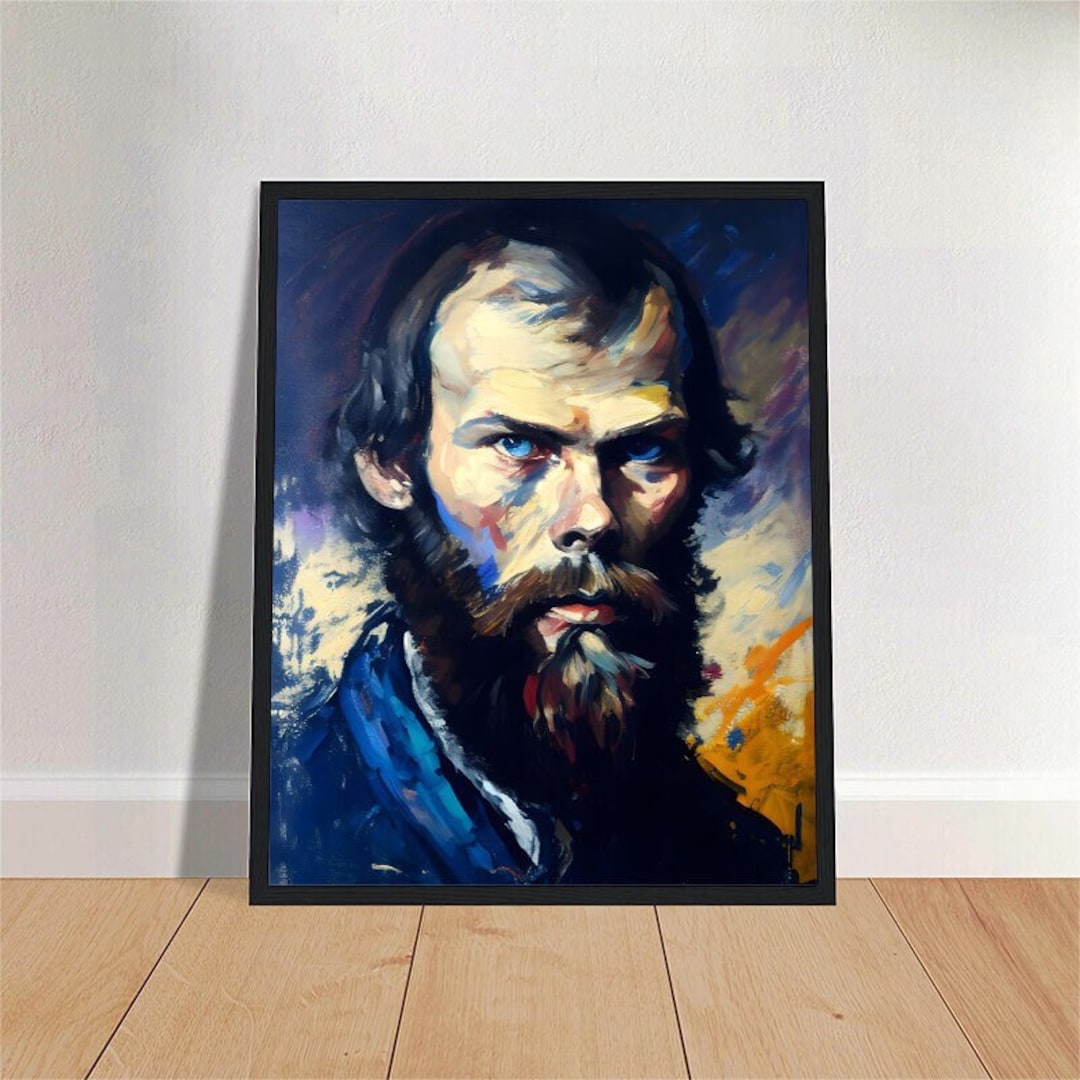 Fyodor Dostoevsky Oil Painting Art Print Portrait POSTER 4 | Classic ...