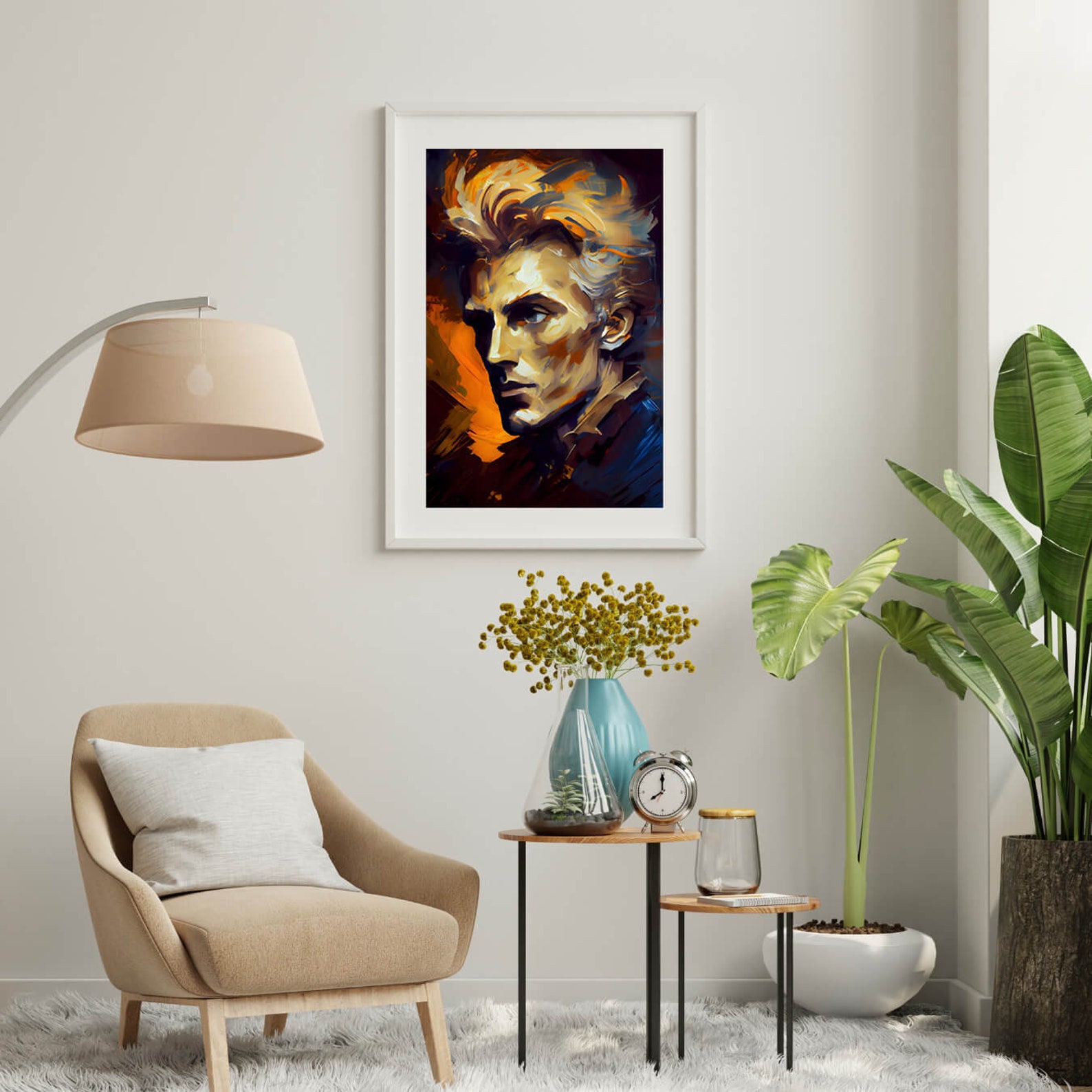 Søren Kierkegaard Oil Painting Art Print Portrait POSTER 3 | Philosophy ...