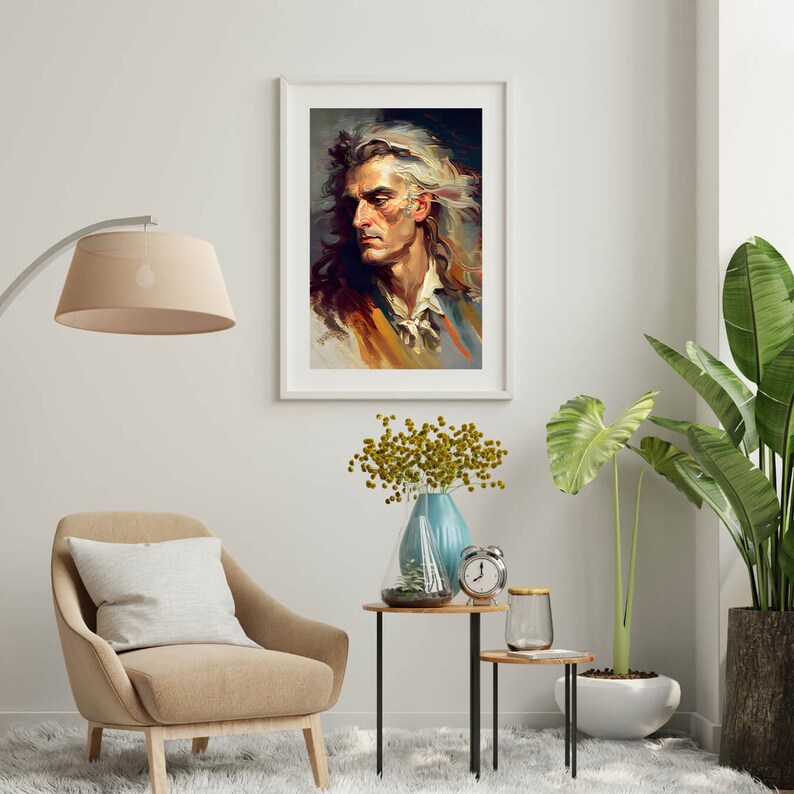 Isaac Newton Oil Painting Art Print Portrait POSTER 2 | Science Physics ...