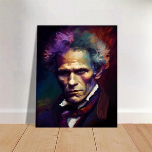 Arthur Schopenhauer Oil Painting Art Print Portrait POSTER 3 ...