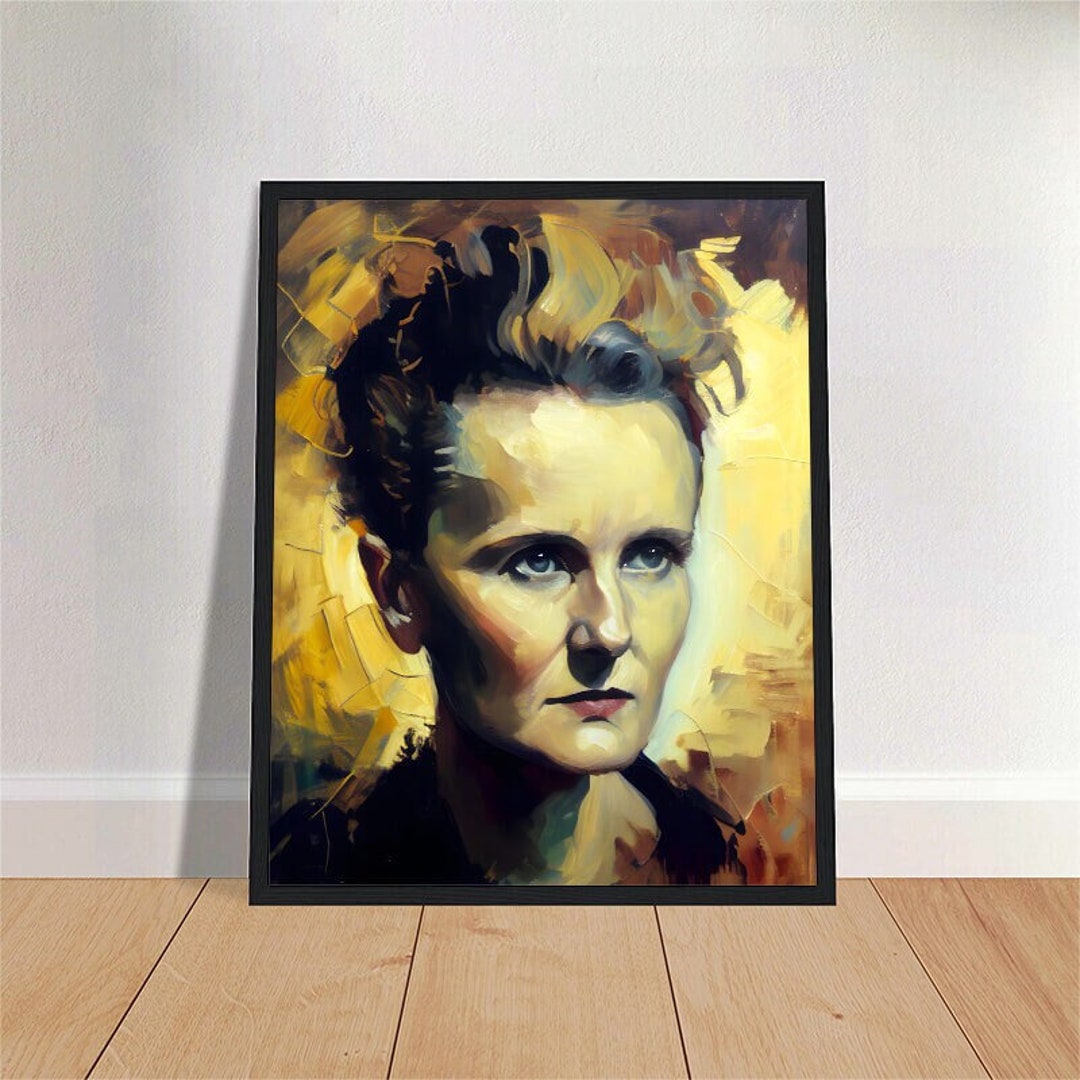 Marie Curie Oil Painting Art Print Portrait POSTER 3 | Science ...