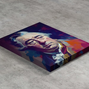 David Hume Oil Painting Art Print Portrait POSTER | Philosophy Physical ...
