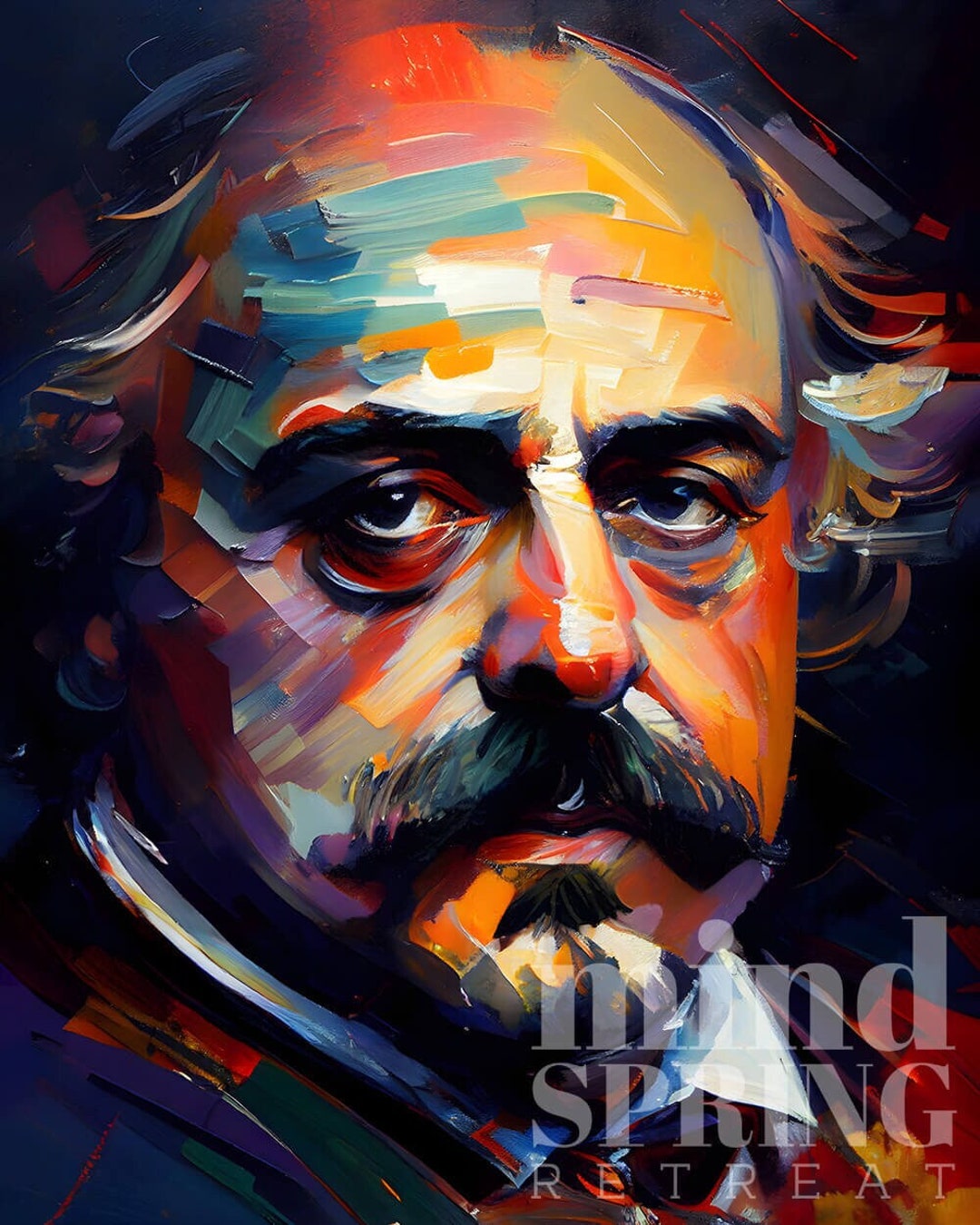 Gustave Flaubert Oil Painting Art Print Portrait POSTER 2 - Etsy