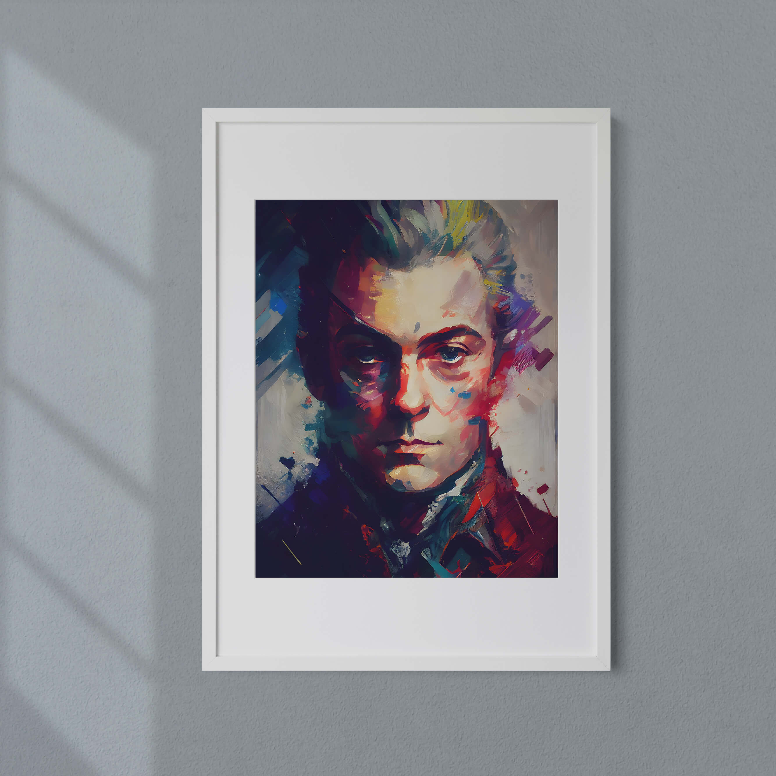 Wolfgang Amadeus Mozart Oil Painting Art Print Portrait POSTER - Etsy